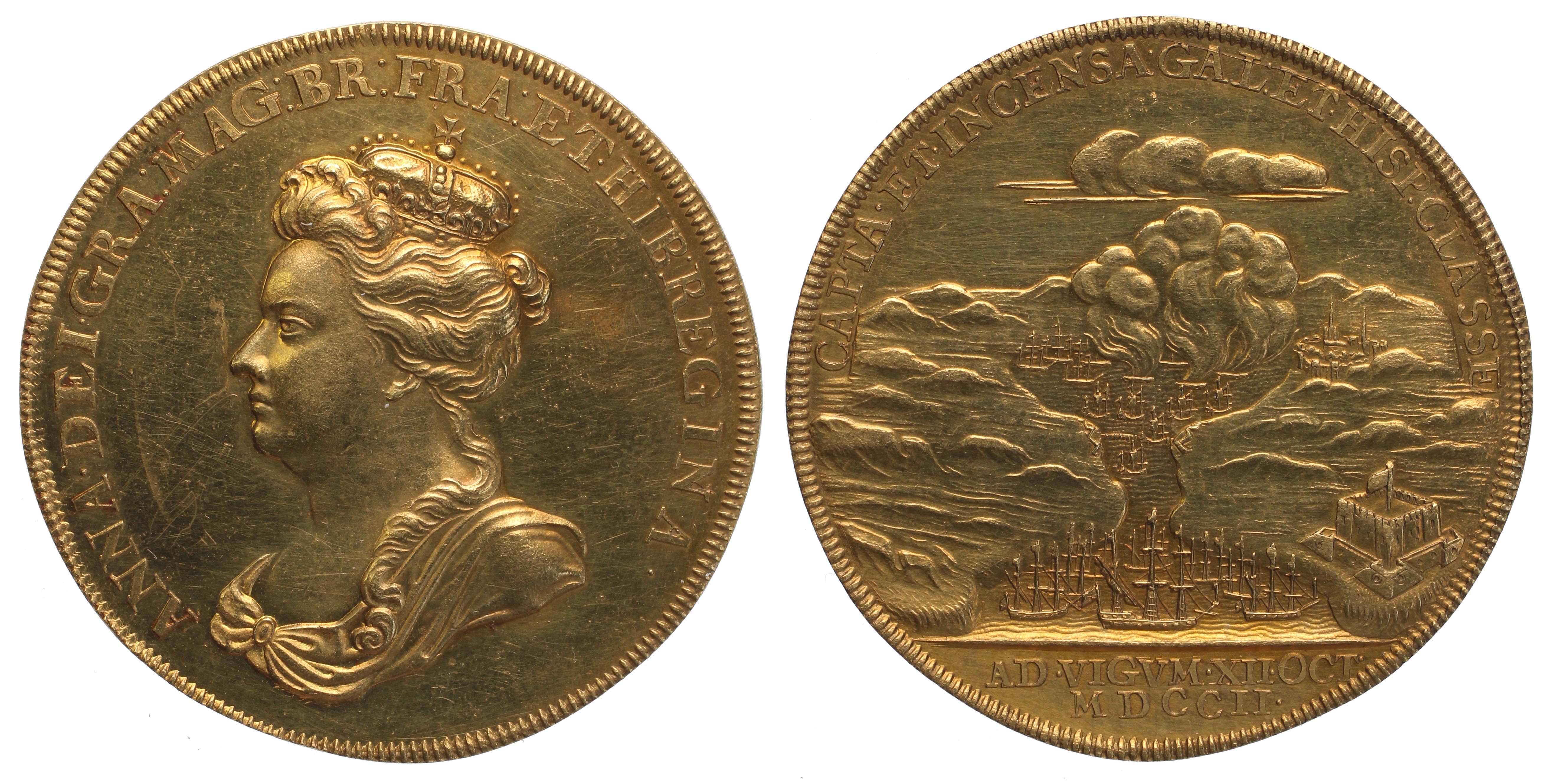 Queen Anne and the Battle of Vigo Bay - All About Coins