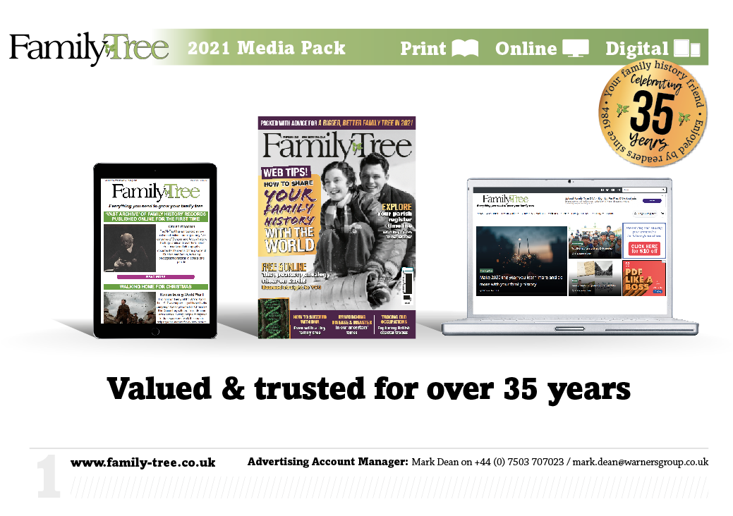 Reach thousands of family historians - Family Tree