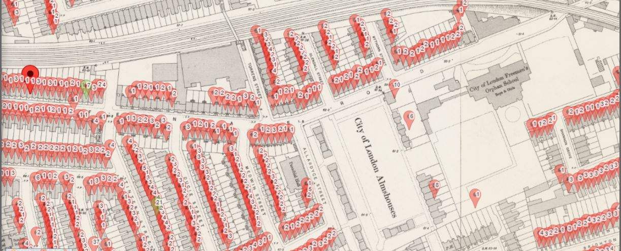 Millions of homes features on the 1901 Census now plotted on ...