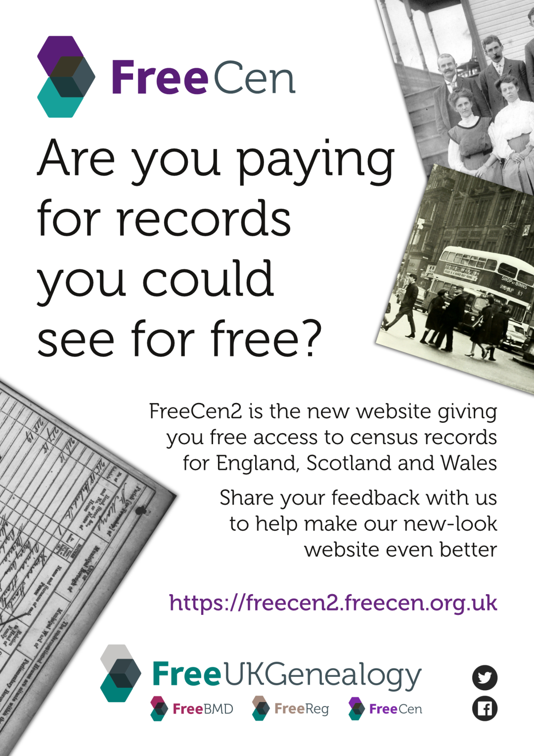 FreeCEN2 genealogy website launched - with new features for family ...