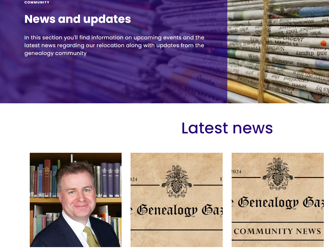 New CEO welcomed to the Society of Genealogists - Family Tree