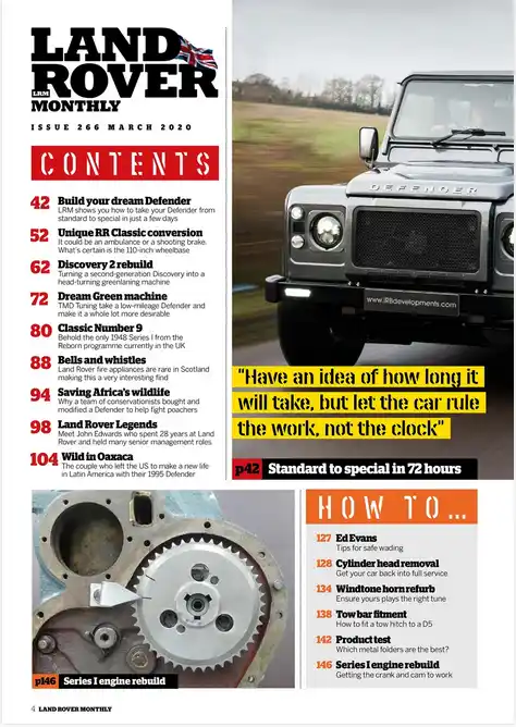 Land Rover Monthly Back Issue - March 2020