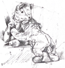 Bearly monochrome by Trudy Friend