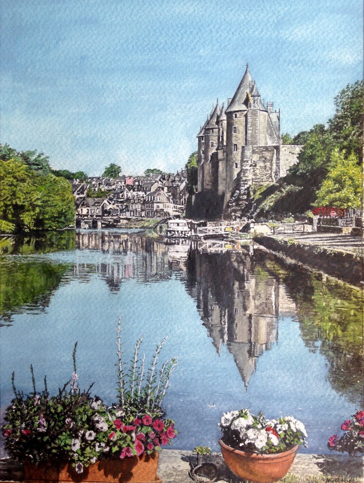 How to paint water in watercolour with Nigel Wade