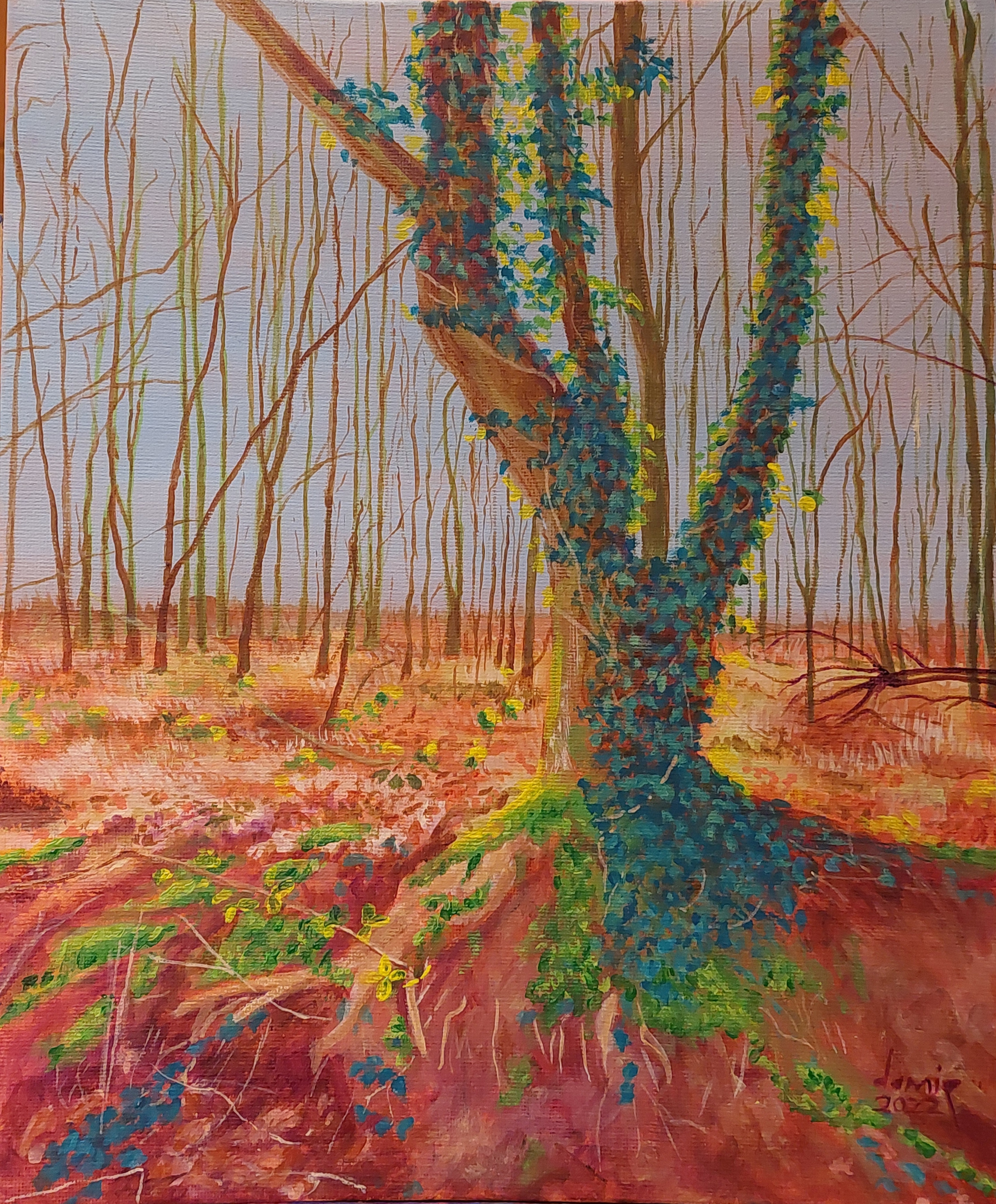 Tree with Ivy by James Trueman