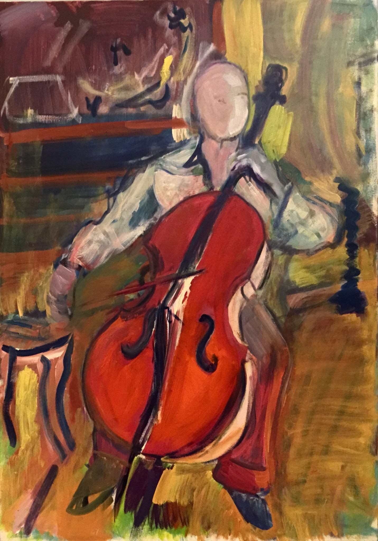 The Cellist by Oliver Strong