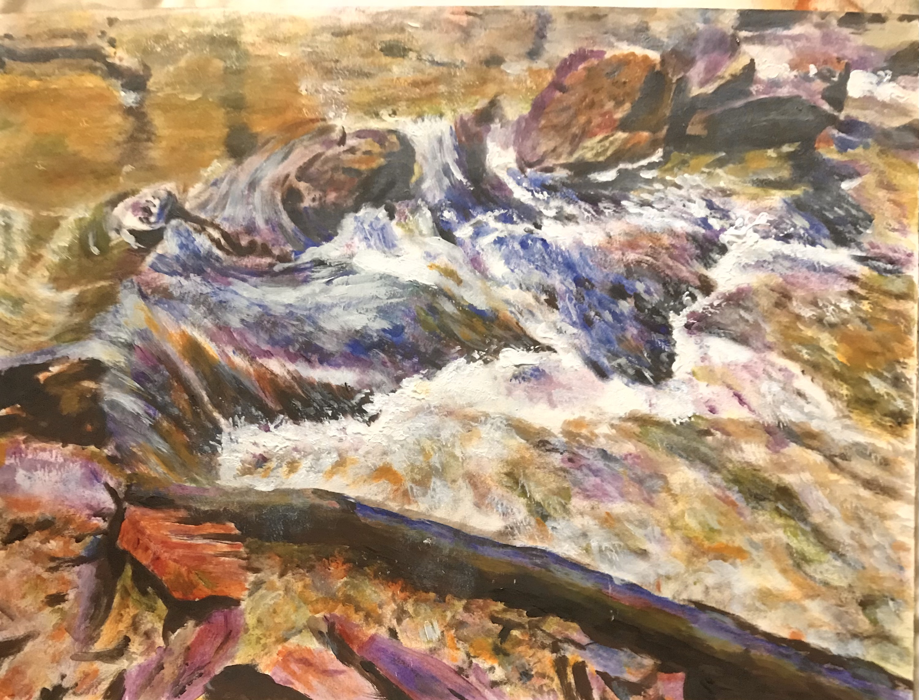 Leaping down Loamhole Dingle by Andrew Smith