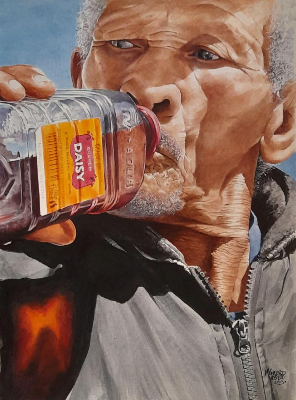 Oupa enjoying his Daisy by Mynderd Vosloo