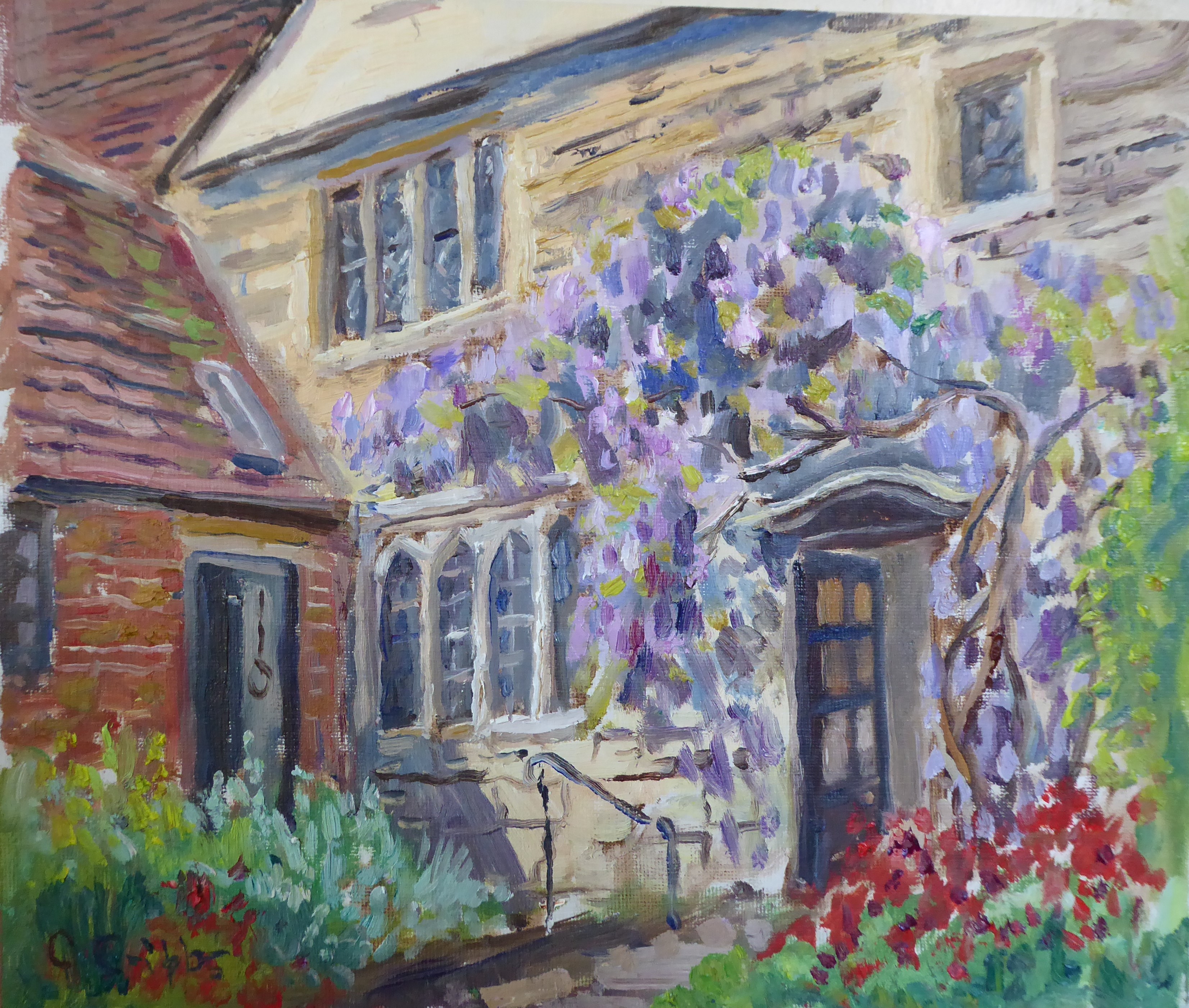Wisteria at Wimborne Museum by Colin Cripps