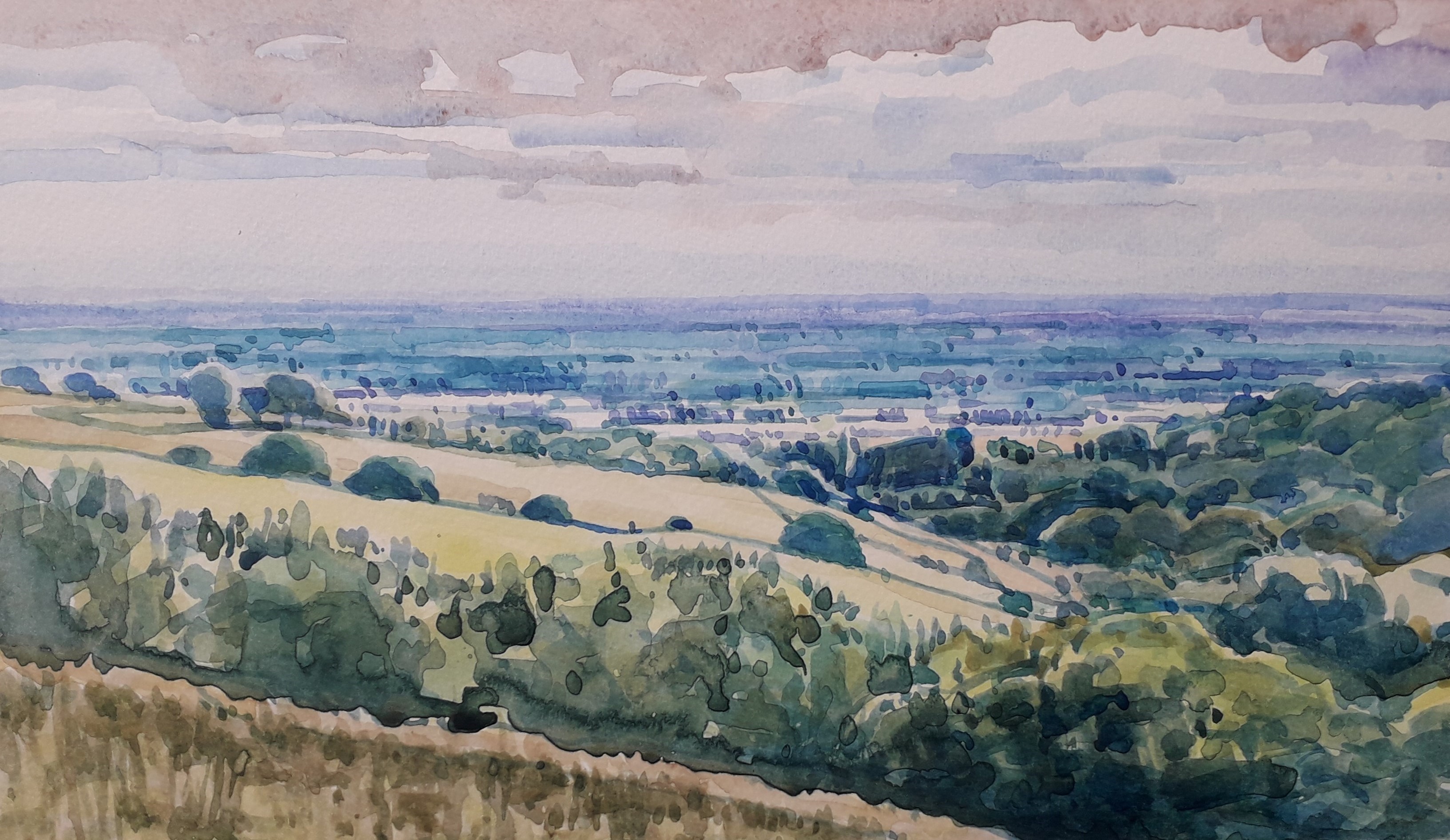 In the Lincolnshire Wolds by Geoffrey Humphreys
