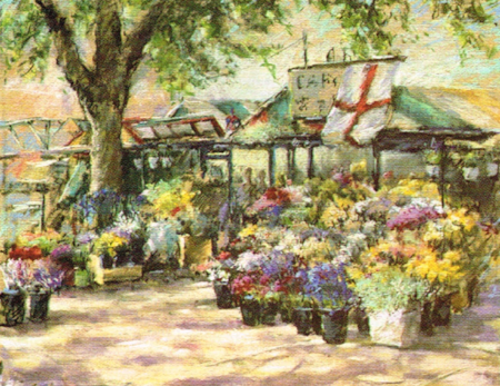 How to paint street and market scenes in pastels by John Patchett