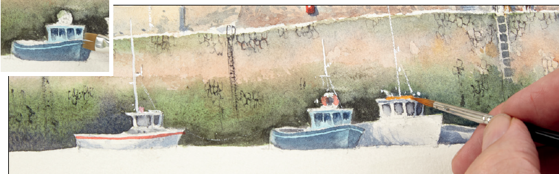 How to Paint Crail Harbour in Watercolour by David Bellamy