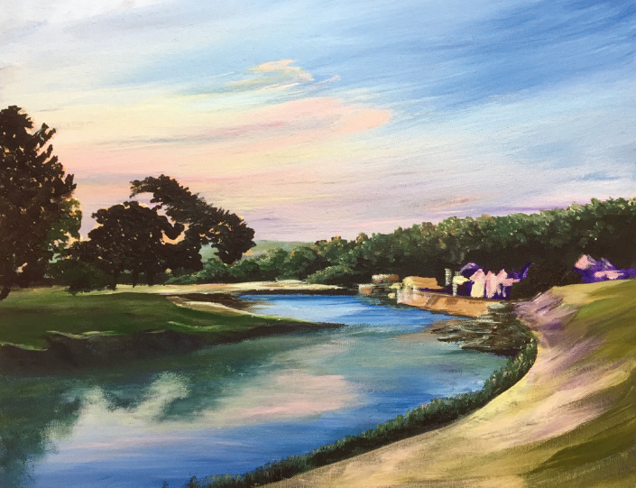 How to paint dawn light