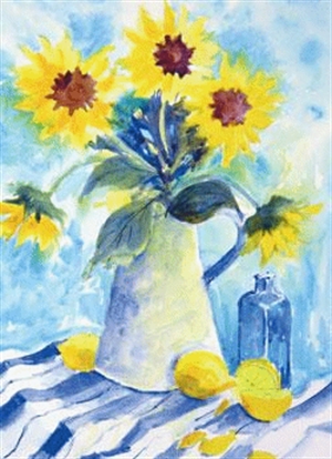 How to paint a rainy street scene in acrylic