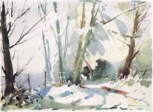 Watercolour through the Seasons, Winter. Edward Wesson. The Artist 1962