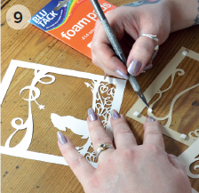 Making a layered papercut