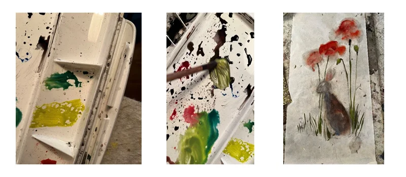 How to paint a rabbit using Chinese brush painting techniques