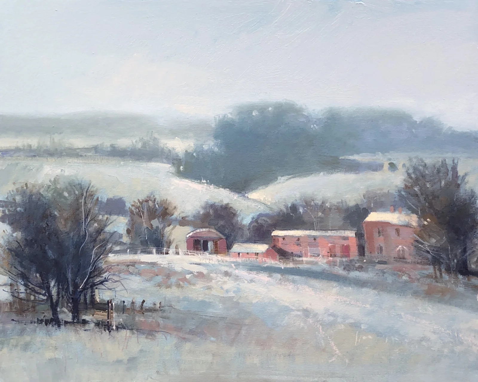 How to Paint and Atmospheric Snow Scene with Alan Bickley