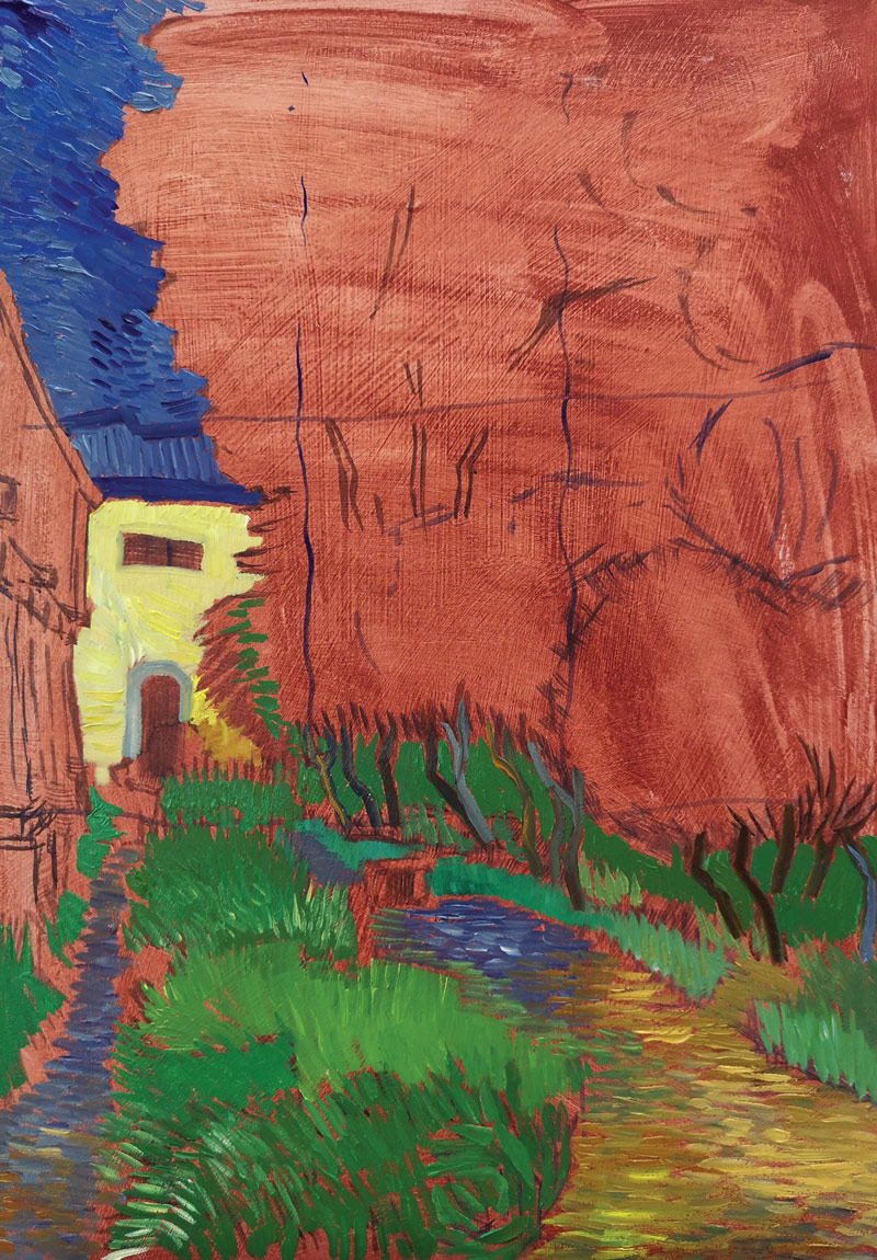 How to paint Van Gogh style