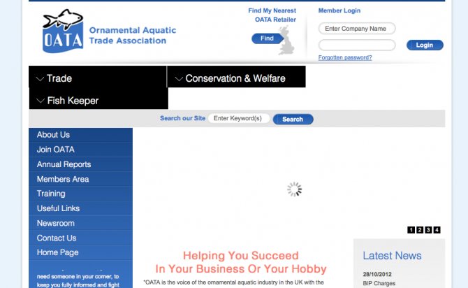 OATA launches new website - Practical Fishkeeping