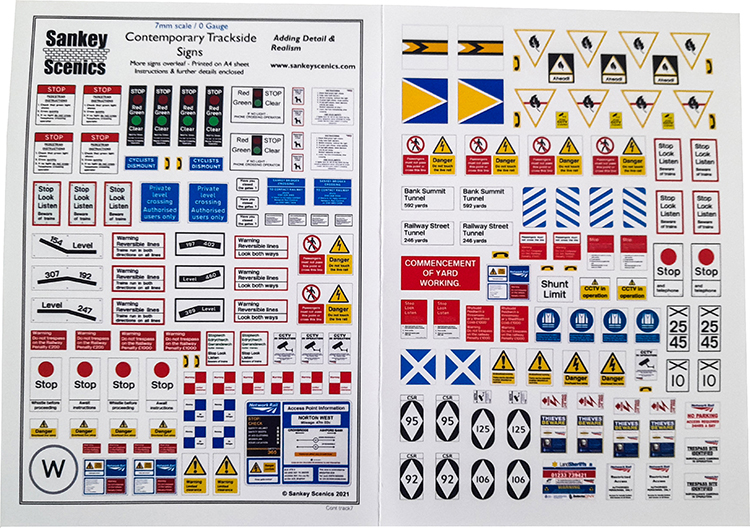 Depot signs from Sankey Scenics - World Of Railways