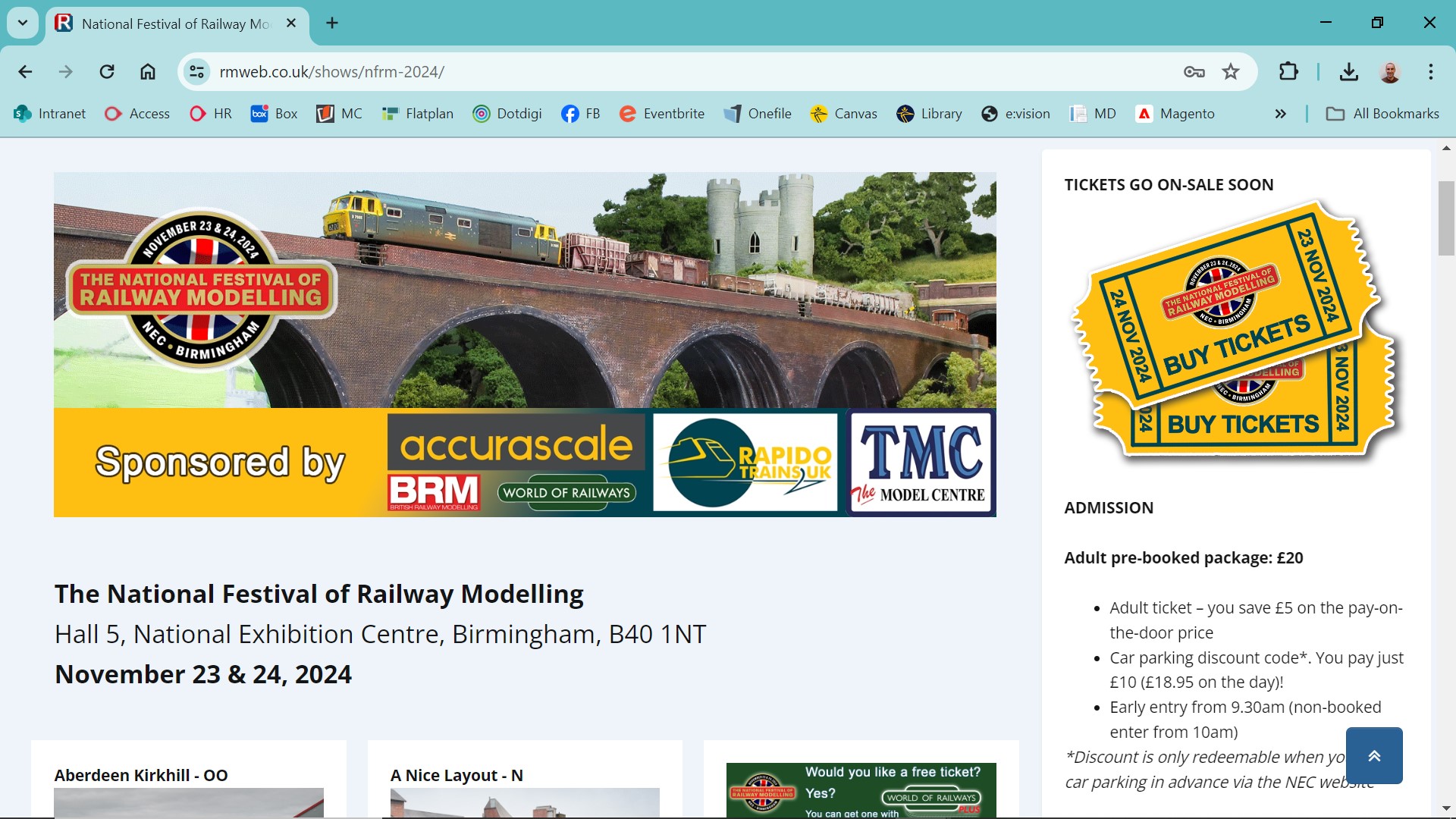 The National Festival of Railway Modelling website goes live - World Of Railways