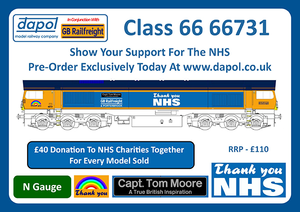 Dapol to produce Class 66 'Capt. Tom Moore' in N gauge - World Of Railways