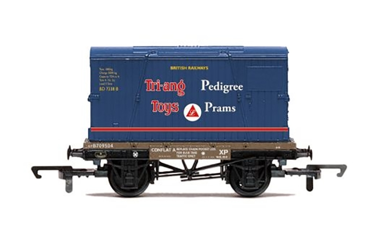 Quickview: Hornby BR 'conflat' Triang/Pedigree Prams - World Of Railways