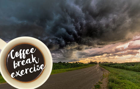 How To Write | Coffee-break exercise | Before the storm | Writers Online